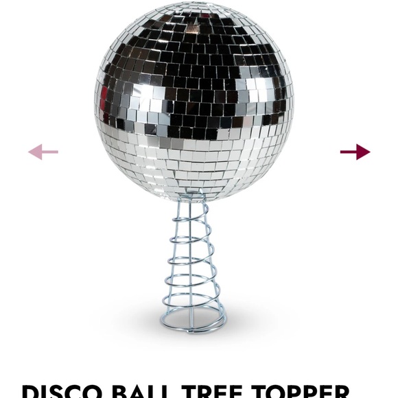 Party Supplies | Silver Disco Ball Tree Topper | Poshmark